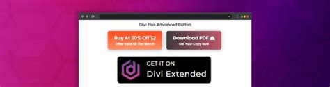 Divi Advanced Button Module Divi Extended