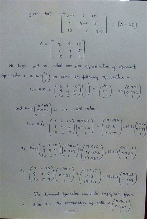 Solved Pls Explain Step By Step I Dont Know What Is Power Method So Idk How To Solve 2710