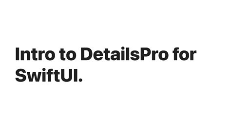 Design Your Apps In SwiftUI With No Code App DetailsPro YouTube
