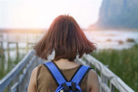 Back View Blur Close Up Depth Of Field Focus Girl Hair Idyllic