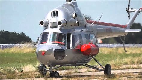 Russian Mil Mi-2 Helicopter landing in Giebelstadt Germany Panasonic HC ...