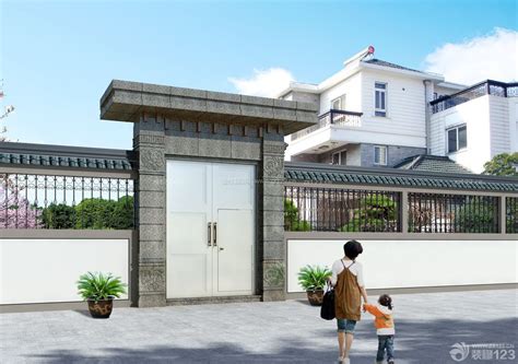 围墙效果图 大门 围墙效果图 庭院 农村 伤感说说吧