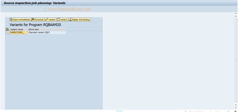 QA51 SAP Tcode Scheduling Source Inspections QA51 SAP Tcode Scheduling Source Inspections