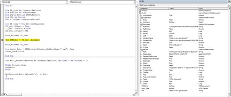 Html How To Access The Web Using Vba Please Check My Code Stack Overflow
