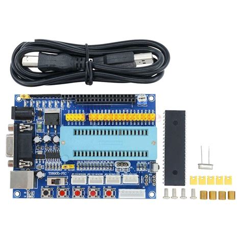 1set usb pic development board pic16f877a 12v dc jtag minimum system microcontroller module