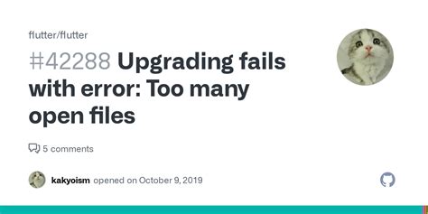 Upgrading Fails With Error Too Many Open Files · Issue 42288