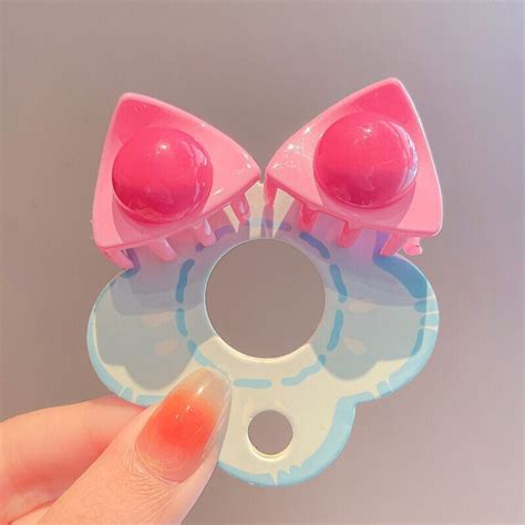 Pair Cute Cat Hair Claw Kawaii Barrette Bangs Clip Hair Styling