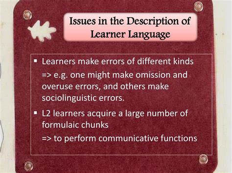 Second Language Acquisition Ppt Download