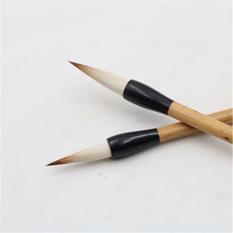 毛笔之乡寻艺轩店主夫妻亲制兼毫毛笔聚而不散弹而不僵创作级 阿里巴巴