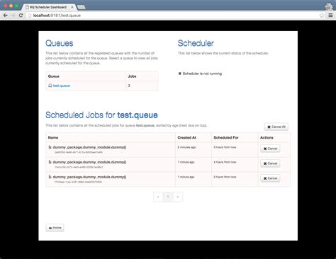 Rq Scheduler Dashboard · Pypi