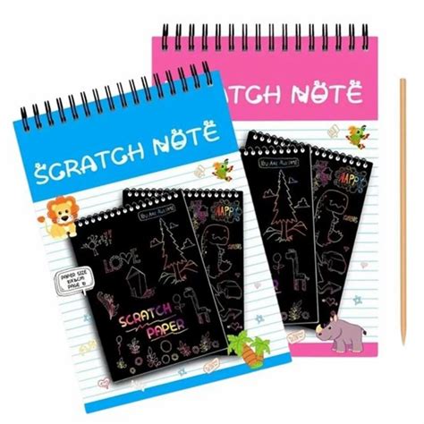 Paper Blue And Pink Rainbow Scratch Book At ₹ 12 Piece In Surat Id 2855219568055