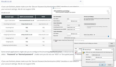 Imap Setting On Ipad For Tiscali Email Not Working Talktalk Help