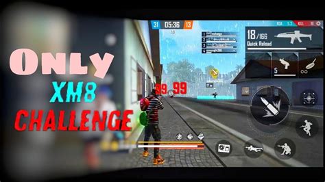 Only Xm8 Challenge With Op Headshots Garena Freefire Guru Gaming Youtube