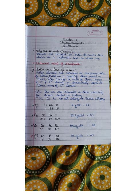 SOLUTION Periodic Table Ioc Notes Studypool