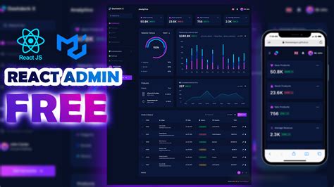 free material ui react admin dashboard template dashdarkx