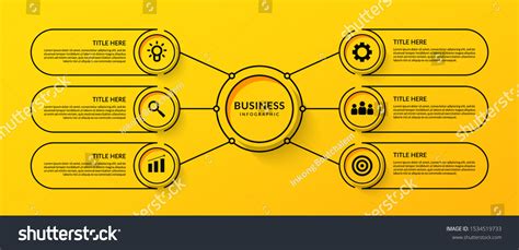 Workflow Infographic Six Optional Outline Data Stock Vector Royalty Free 1534519733 Shutterstock