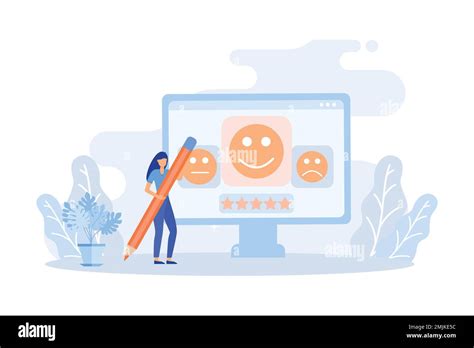 Customer Feedback And User Experience Illustration Characters Giving