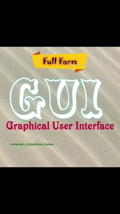 Gui Full Form Gui પૂરું નામ Youtube