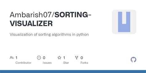 Github Ambarish07sorting Visualizer Visualization Of Sorting