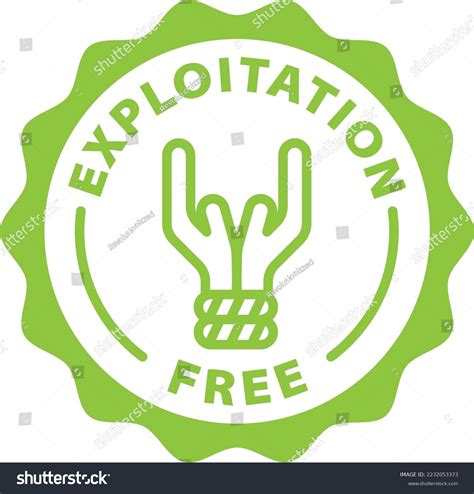 Exploitation Free Green Stamp Symbol Outline Stock Vector Royalty Free 2232053373 Shutterstock
