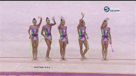 България обръчи и бухалки Световно първенство по художествена гимнастика Баку 2019 Youtube