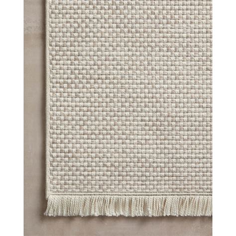 Amber Lewis X Loloi Malibu Ivory Dove Indoor Outdoor Area Rug