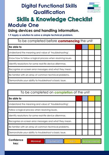 digital functional skills mod 1 using devices and handling information 1 9 troubleshooting
