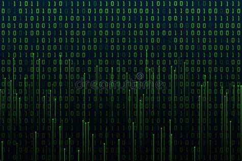 Abstract Technology Binary Code Backgrounddigital Binary Data And