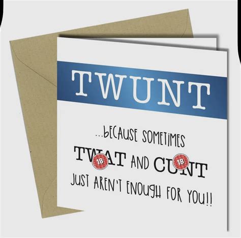 Funny Card Twunt My White Butterfly