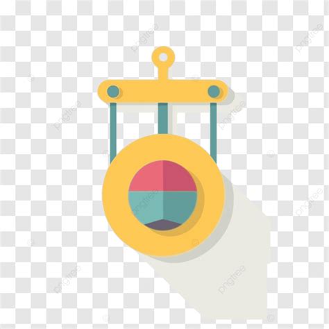 다채로운 평면 바퀴와 공 아이콘 벡터 흰색 배경에 장난감을 매달아 놓은 단순한 다채로운 아이콘 그림자 없음 작은 프레임 중앙 Png 일러스트 및 벡터 에 대한 무료