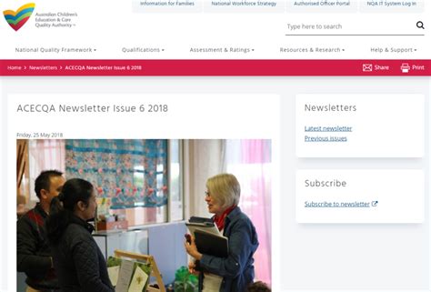ACECQA Newsletter Issue 6 2018 Governance In Education And Care Early Education Leaders Peer