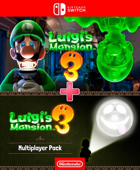 Luigis Mansion 3 Mas Multiplayer Pack Set Nintendo Switch Juegos Digitales Chile Venta De