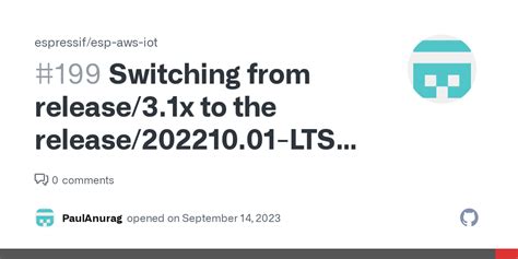 Switching From Release 3 1x To The Release 202210 01 LTS Branch CA 311