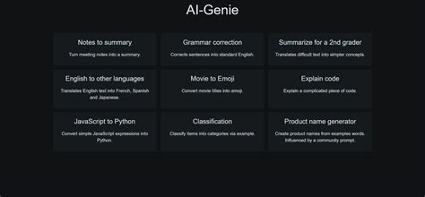GitHub TheNewC Der AI Genie AI Genie Is A Web Application That Leverages The Power Of The