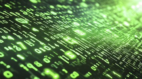 Green Binary Code On A Black Background Green Screen Bunch Background Image And Wallpaper For
