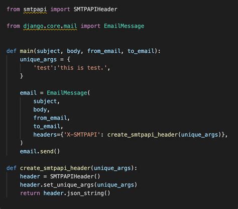 Django X Smtpapi Sendgrid It