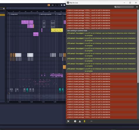 Strange Mfl Errors When I Open A Big Project Rableton