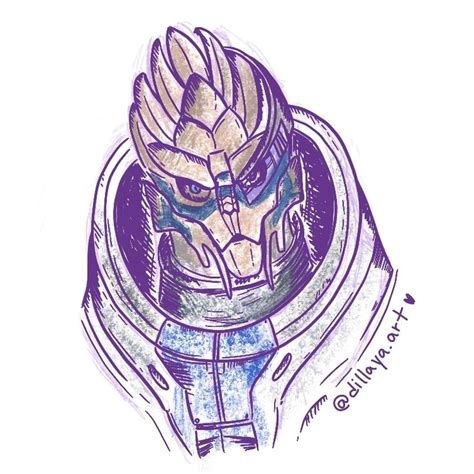 Dillaya Art ️ On Instagram Another Quick Art Of Garrus Vakarian 3
