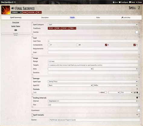 Final Sacrifice Missing 20ft Burst Template · Issue 10684 · Foundryvttpf2e · Github