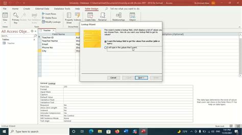 Access Create Tables Youtube