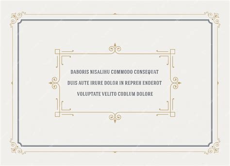Premium Vector Vintage Ornament With Quote Template