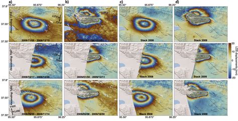 3 Co Seismic Differential Interferograms And Stacks From Track 319