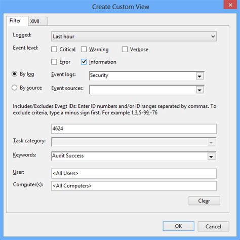 Filtering Windows Event Log Using Xpath Backslasher