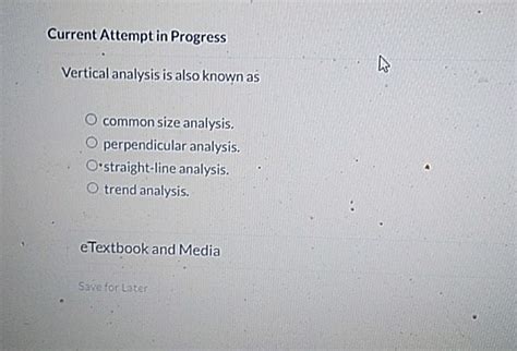 Current Attempt In Progress Vertical Analysis StudyX