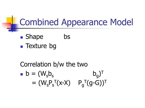 Ppt Statistical Models Of Appearance For Computer Vision Powerpoint