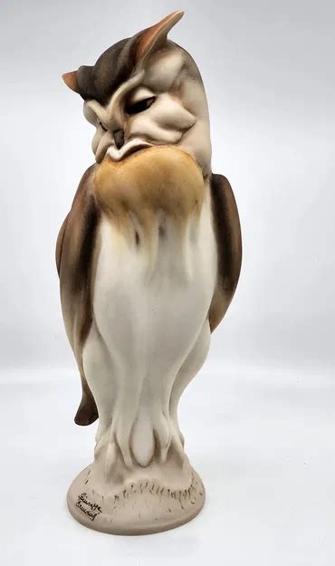Owl By Giuseppe Armani Elegant Porcelain Figurine Limited Edition