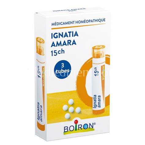 Ignatia Amara 15 Ch 3 Tubes Granules Boiron Troubles Du Comportement