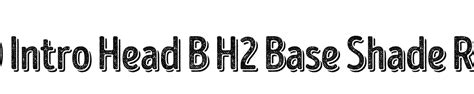 Demo Intro Head B H2 Base Shade Regular Free Fonts Helvetica Neue