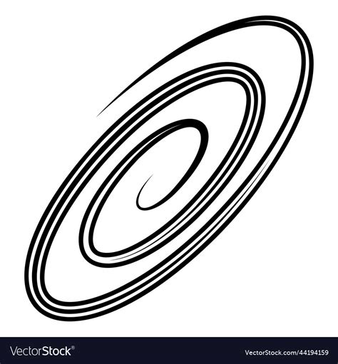 Oval Spiral Galaxy Database Technology Royalty Free Vector