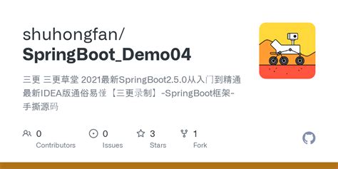 Github Shuhongfan Springboot Demo Springboot